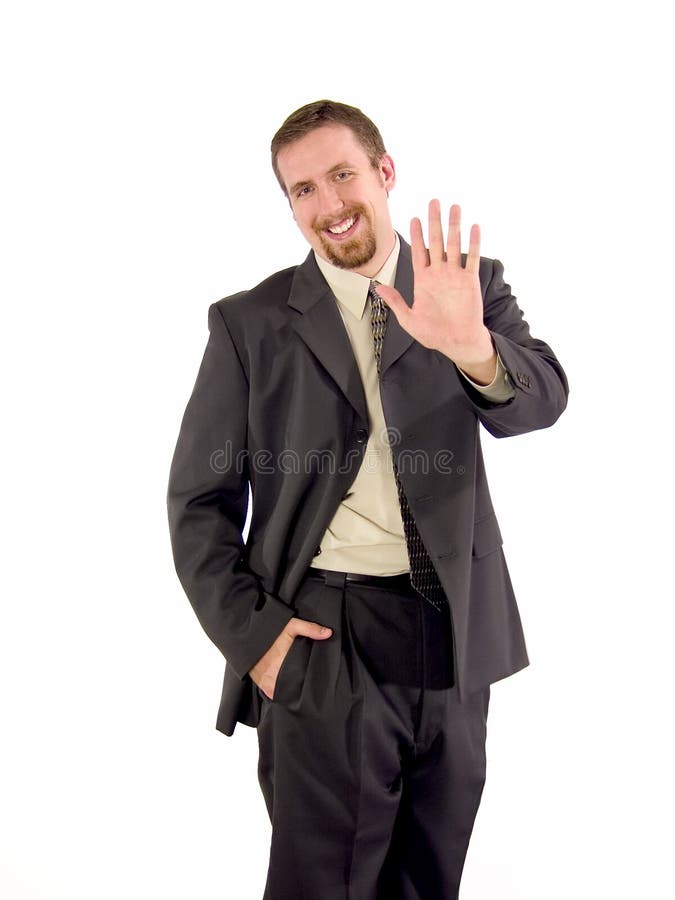 Businessman high five stock photo. Image of happy, defendent - 718238