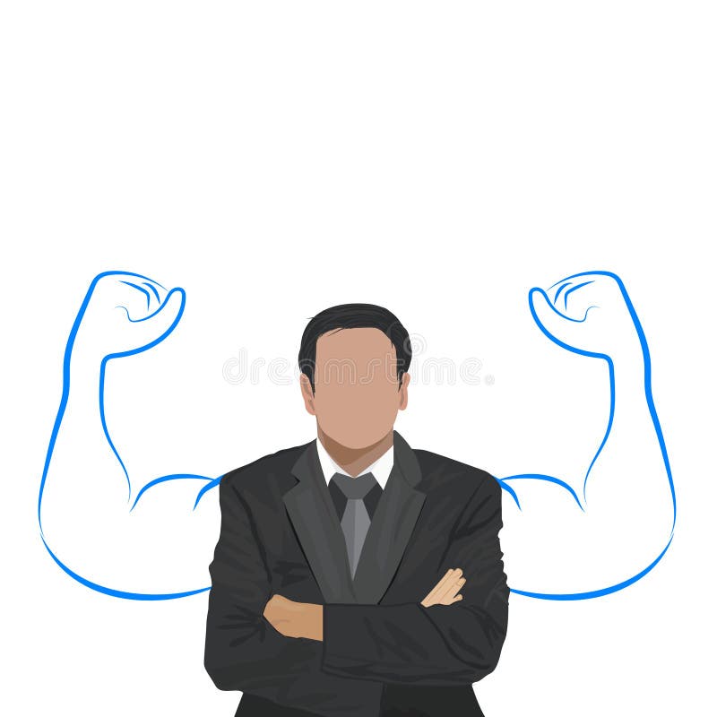 Businessman with His Strong Shadow, Successful, Leadership, Confident ...