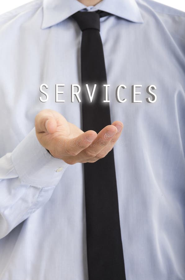 Services in our hands stock image. Image of business - 102690459