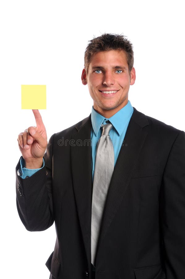 Holding post it note stock image. Image of post, casual - 13825885