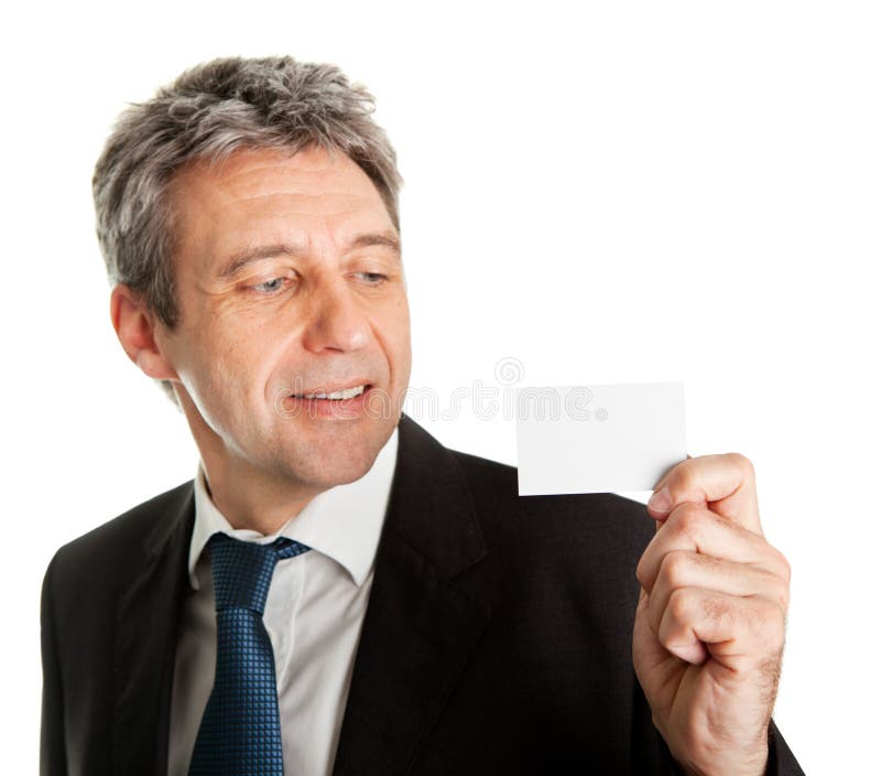 Mature Friendly Businessman Stock Image - Image of happy, mature: 2162077