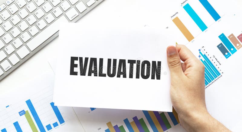 The Text Evaluation Behind Torn White Paper Stock Photo - Image of ...