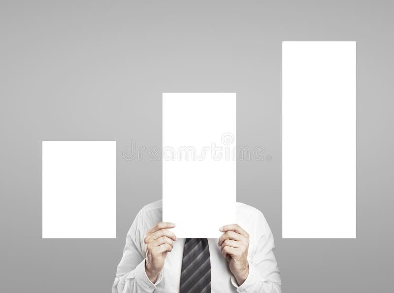 Businessman holding column stock image. Image of graphic - 34707303