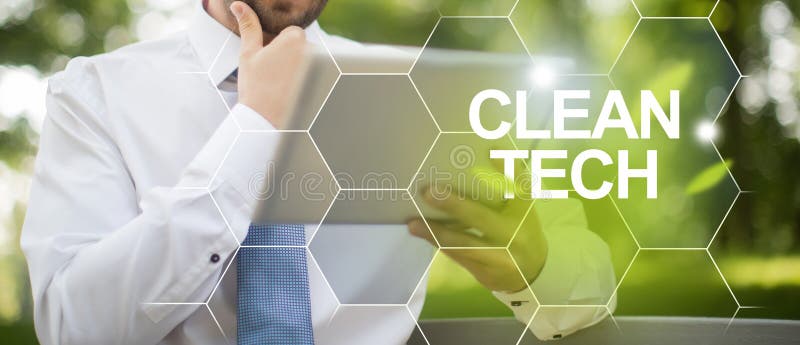 Clean Technologies for Safe Environment Stock Photo - Image of ...