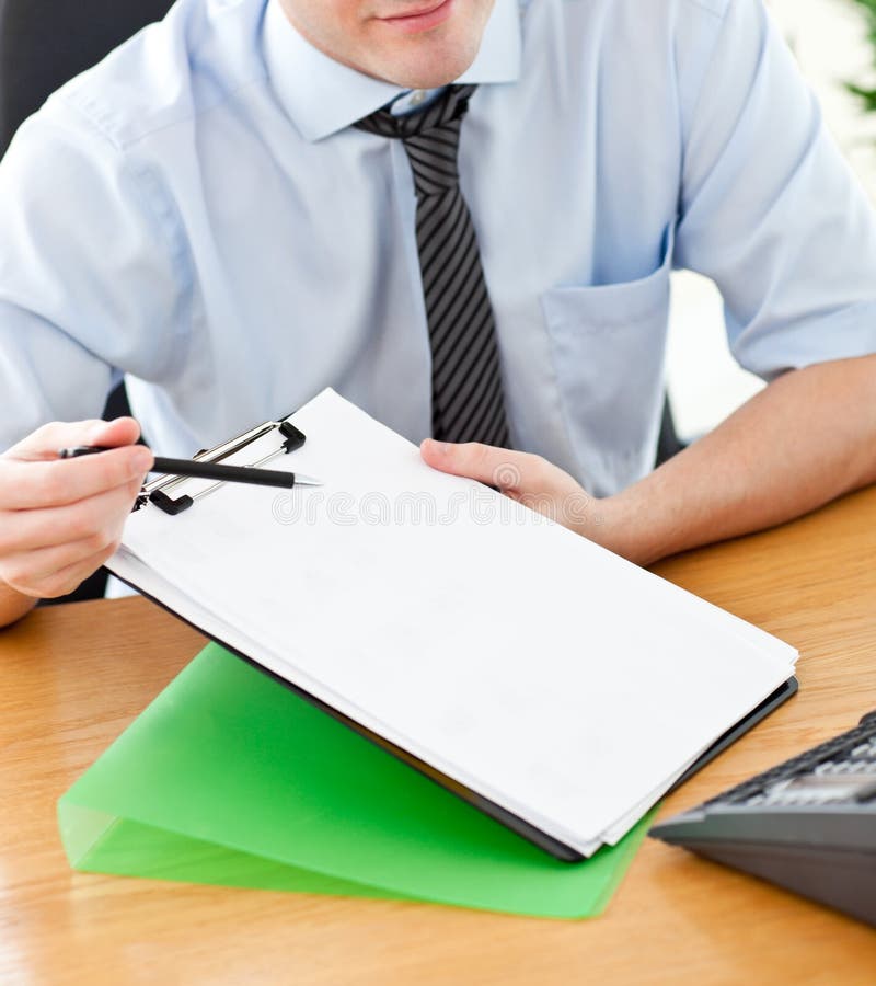 Business Man Holding Files and Folders Stock Photo - Image of happiness ...