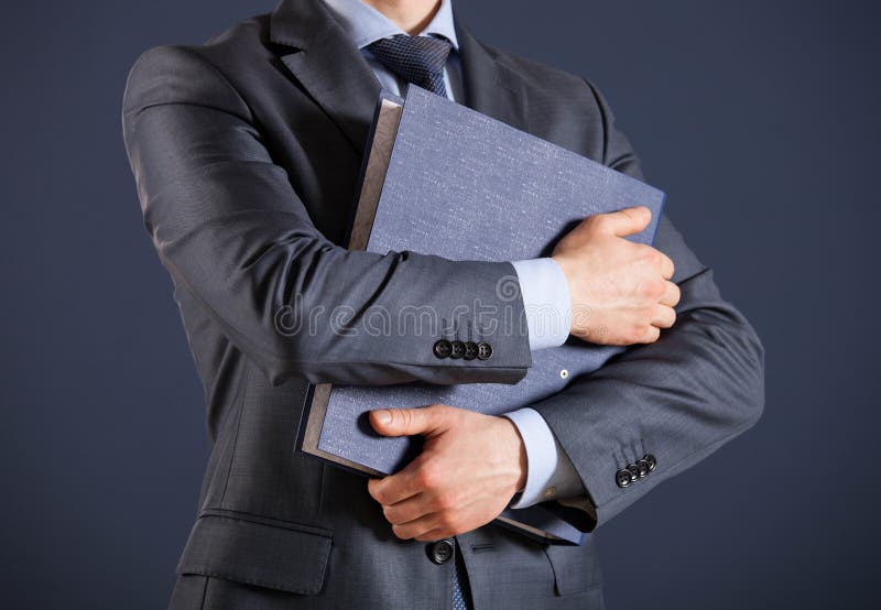 Businessman Holding Documents Stock Photo - Image of male, copy: 64750752