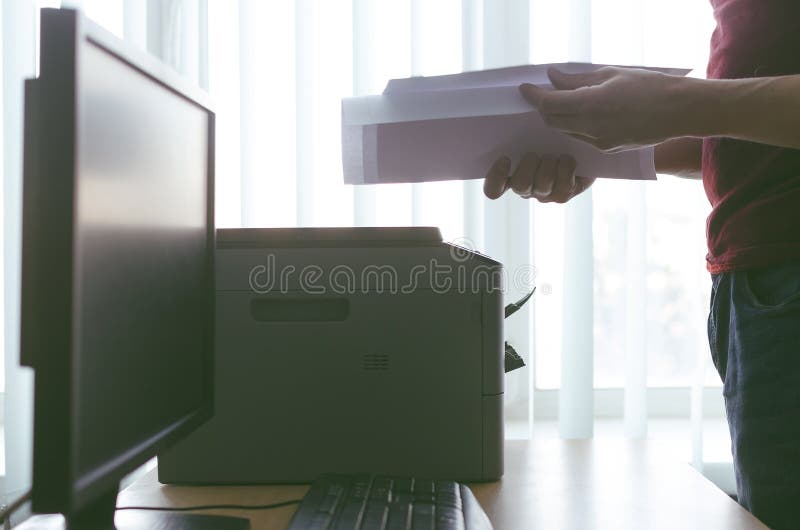 Scan documents. stock photo. Image of documents, scanner - 132578652