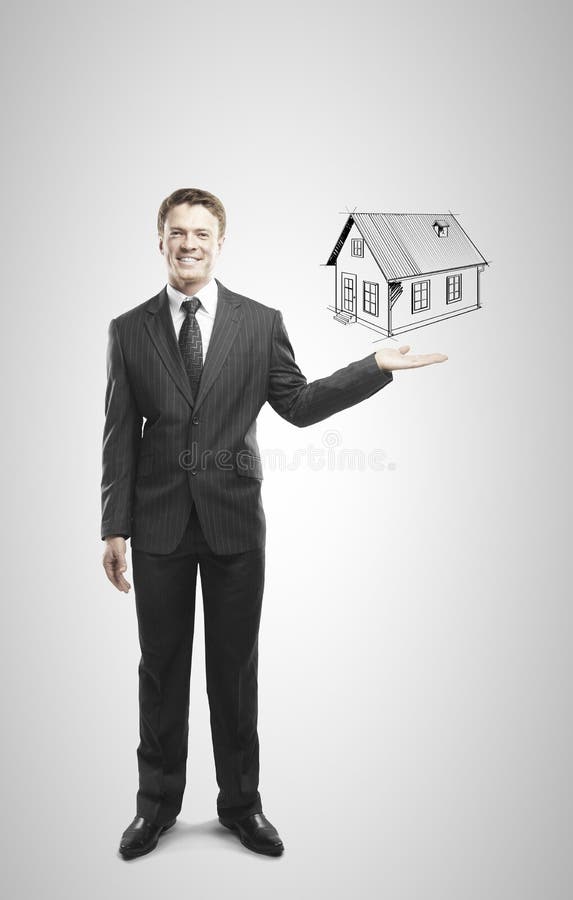 Serving the Best House Service Stock Photo - Image of businessman ...