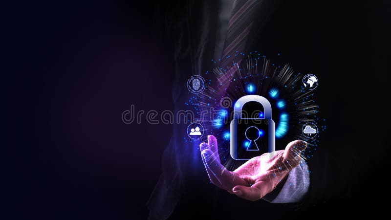 Cyber Security Safe Blue Data Protection Business Technology Privacy ...