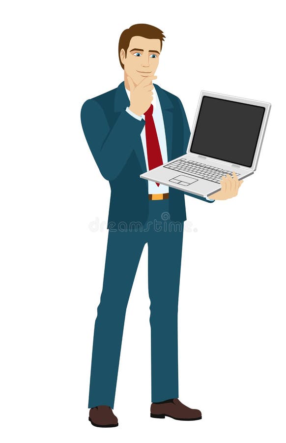 Laptop Notebook Turnaround, Rotation at Different Angles Stock Vector ...