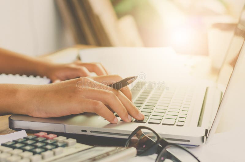 Businessman Holding Paperwork on the Table and Analyzing Stock Image ...