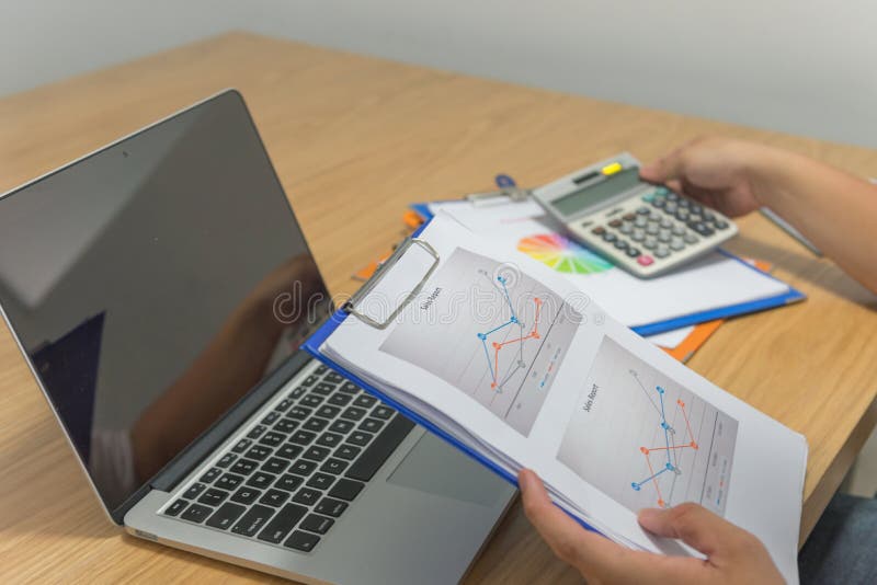 Businessman Holding and Reading Financial Report Stock Image - Image of ...