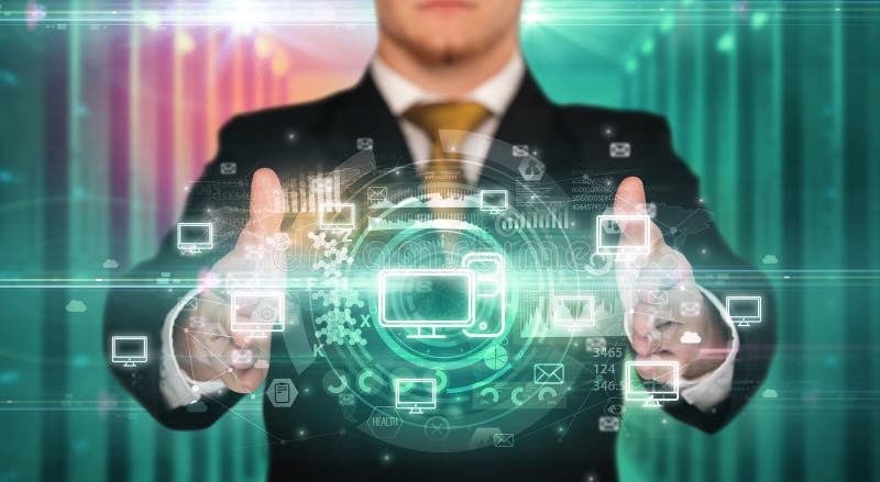 Multiple Technology Connection Icon Stock Illustrations – 1,920 ...