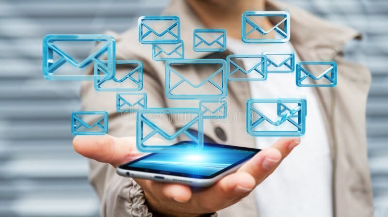 Floating Emails Stock Illustrations – 185 Floating Emails Stock ...