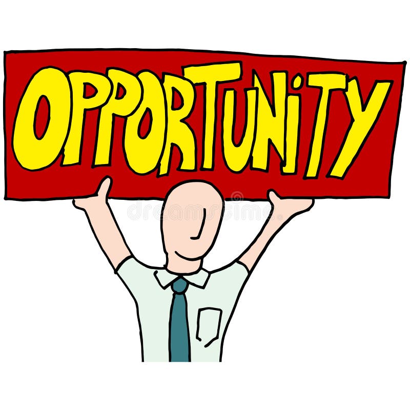 Opportunity sign stock illustration. Illustration of sign - 13671200