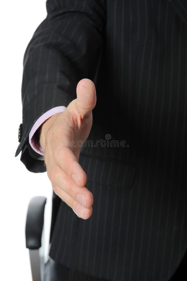 Hand shake stock photo. Image of american, isolated, businessperson ...