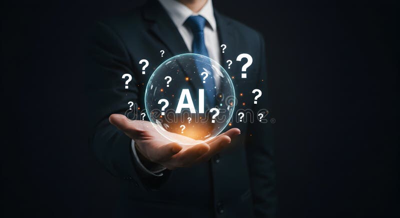 Ai Artificial Intelligence Concept with Businessman Holding Ai Sphere ...