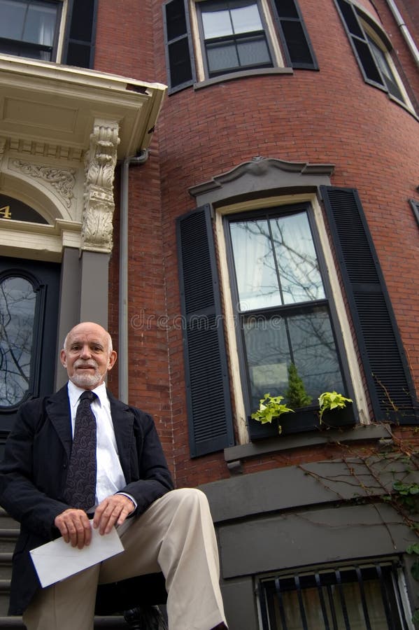 Businessman at home stock image. Image of mature, working - 2738093