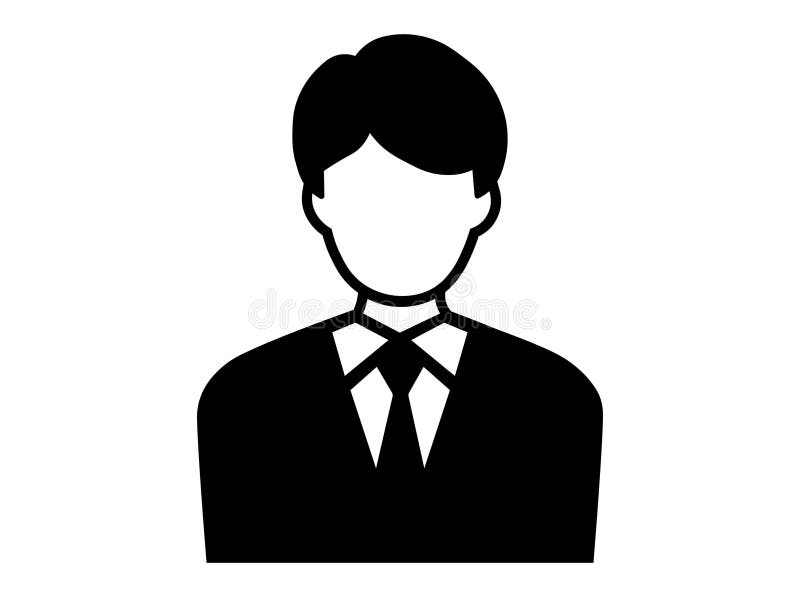 Businessman Icon (salaryman Silhouette) Stock Vector - Illustration of ...
