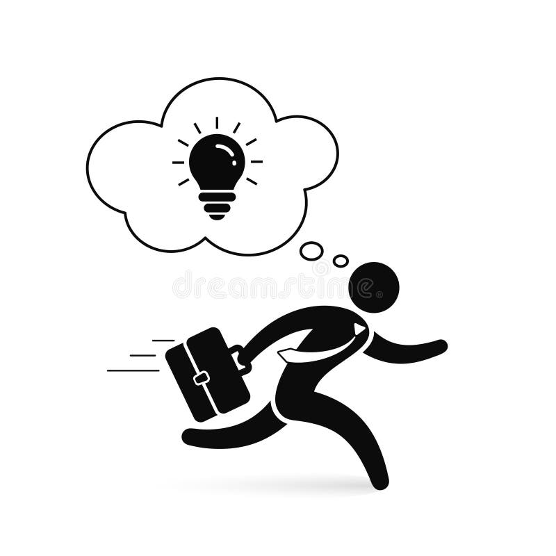 Cartoon Running Light Bulb Stock Illustrations – 394 Cartoon Running ...