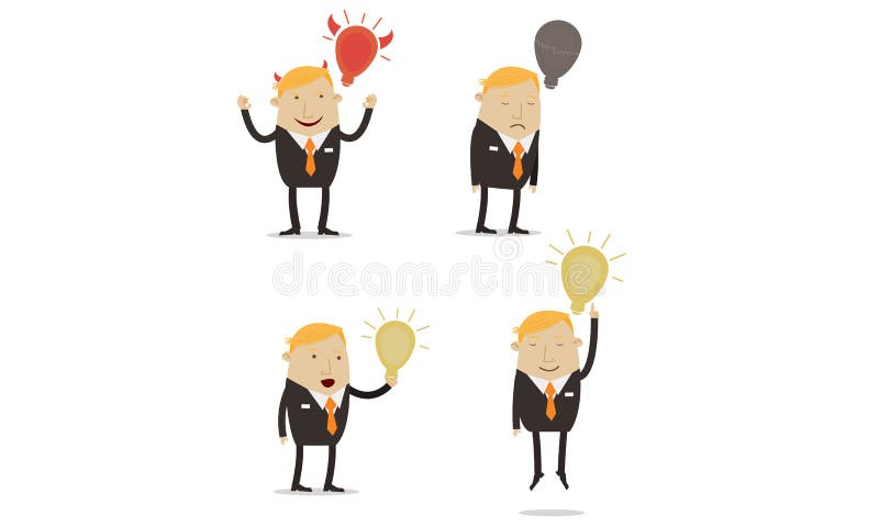 Businessman with no idea stock vector. Illustration of cartoon - 45049405