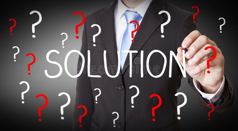 Businessman Impossible Solution Concept Stock Illustration ...