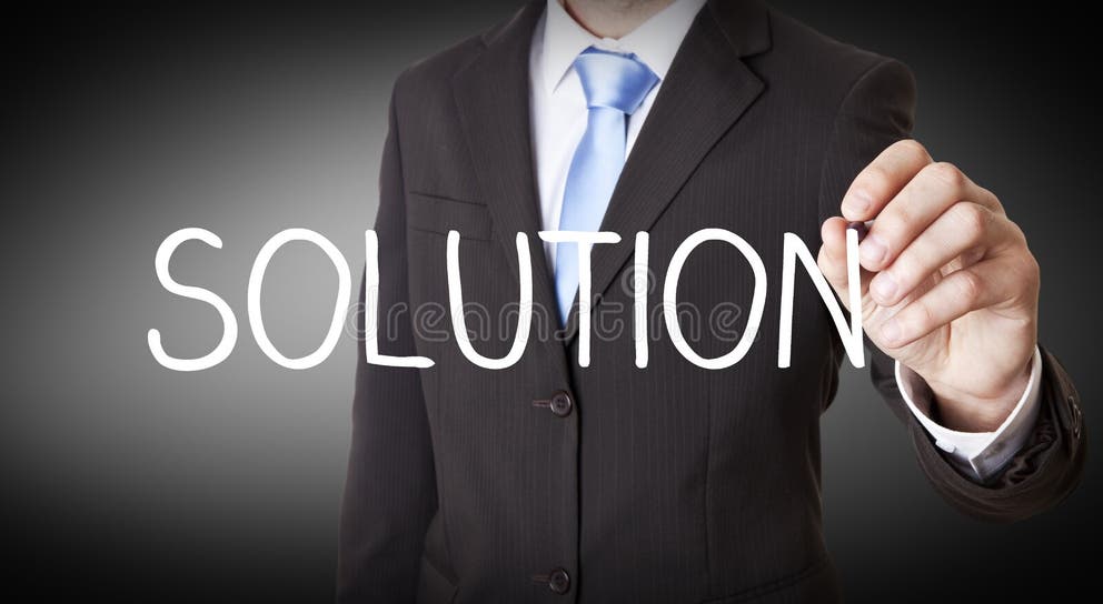 Businessman Impossible Solution Concept Stock Illustration ...