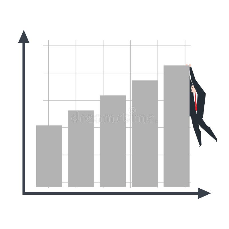 Businessman Indicators on Chart on Performance. Concept of Making High ...