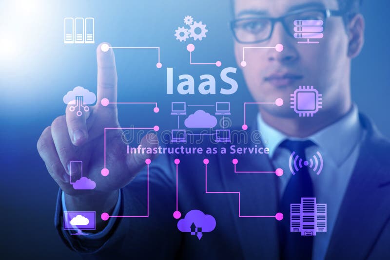 Infrastructure As a Service Concept in Digital World Stock Photo ...