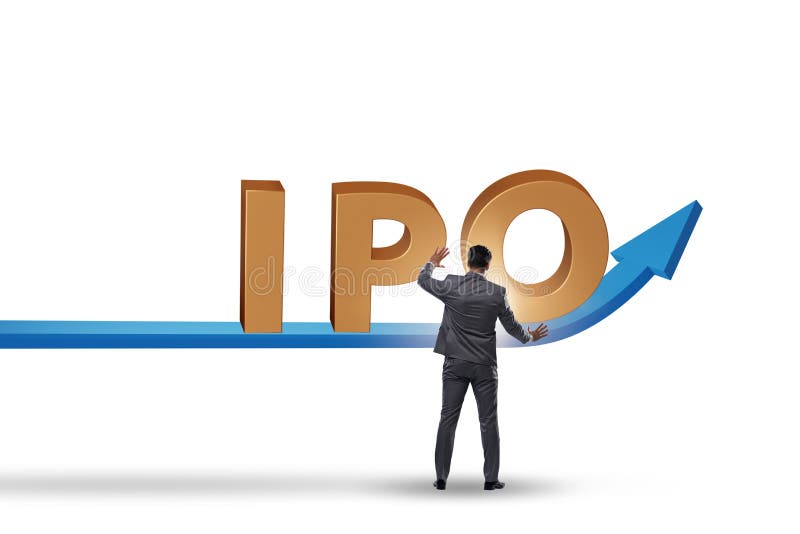 Businessman in the Initial Public Offering IPO Concept Stock ...