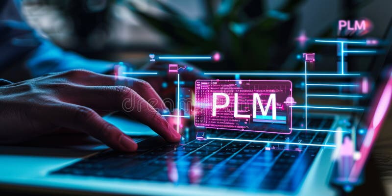 Businessman Interacting with a Product Lifecycle Management PLM System ...