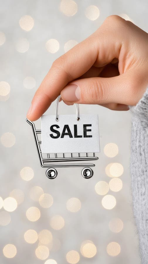 Businessman Interacts with a Virtual Shopping Cart Interface on a ...