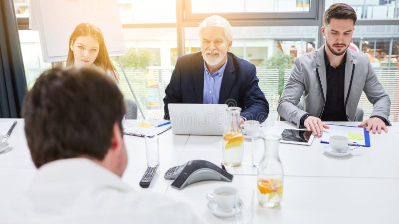 Businessman interview stock image. Image of confident - 6194923