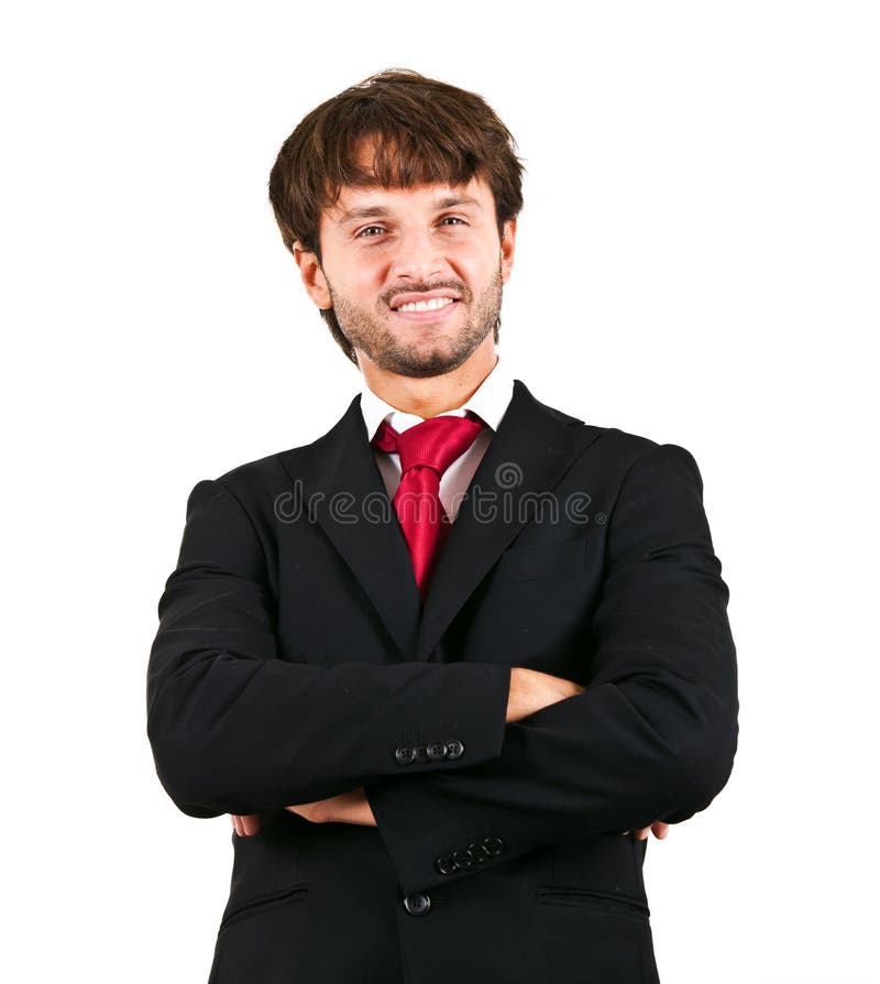 Businessman Isolated on White Stock Photo - Image of entrepreneur ...