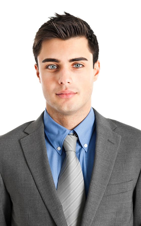 Businessman Isolated on White Stock Image - Image of eyes, entrepreneur ...