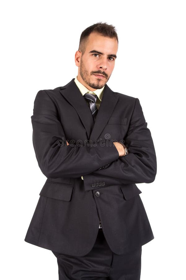 Businessman isolated stock photo. Image of person, office - 35674038