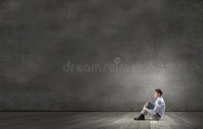 Businessman in isolation stock image. Image of empty - 62590077