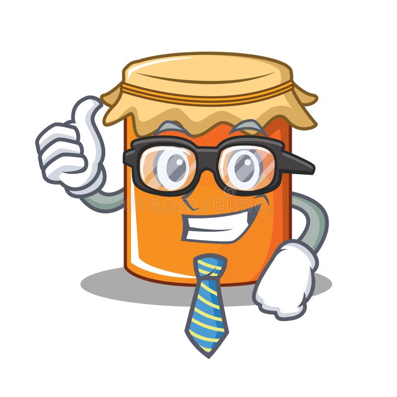 Businessman Jam Character Cartoon Style Stock Vector - Illustration of ...