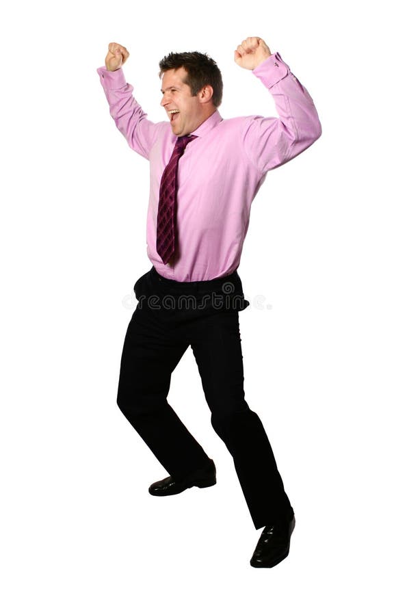 Businessman jubilation stock photo. Image of elated, award - 3150672