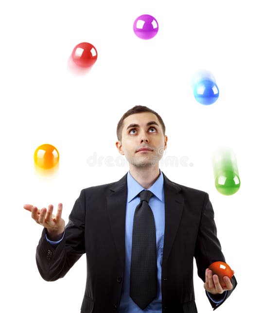 Businessman juggling stock photo. Image of young, caucasian - 16088456