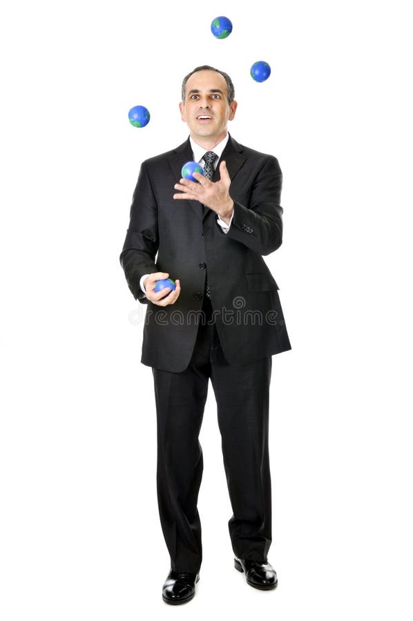 Juggling Businessman stock photo. Image of male, juggle - 21865252