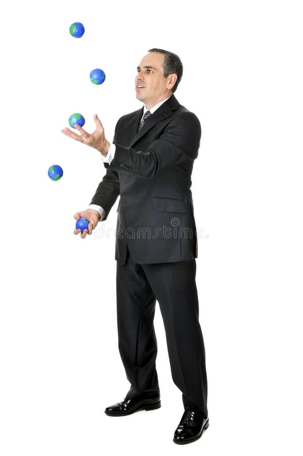 Businessman juggling stock photo. Image of managing, play - 8402994
