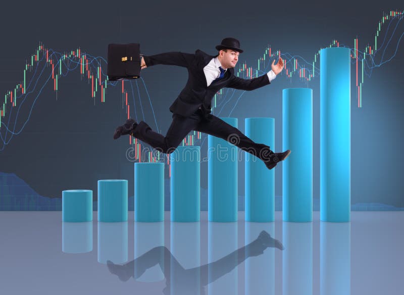 Jumping business man stock image. Image of celebrating - 25750559