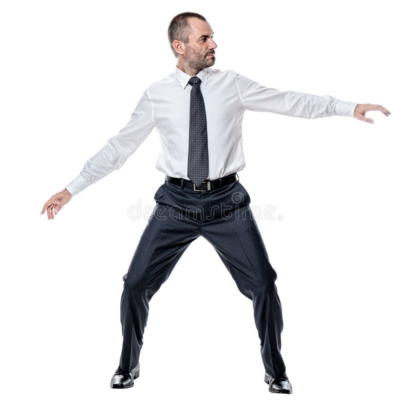 Man side view on white stock photo. Image of confidence - 134755070