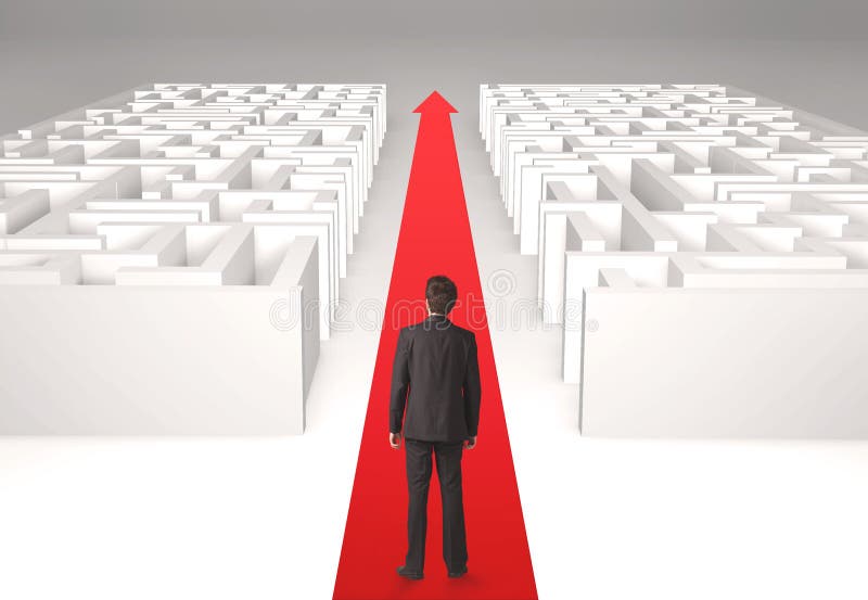 Businessman in labyrinth stock image. Image of exit - 103442215 Businessman in labyrinth stock image. Image of exit - 103442215