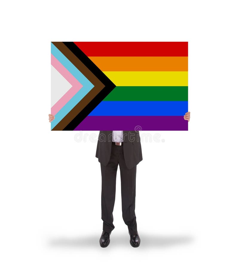 Businessman with a Large Message in His Hands Stock Image - Image of ...