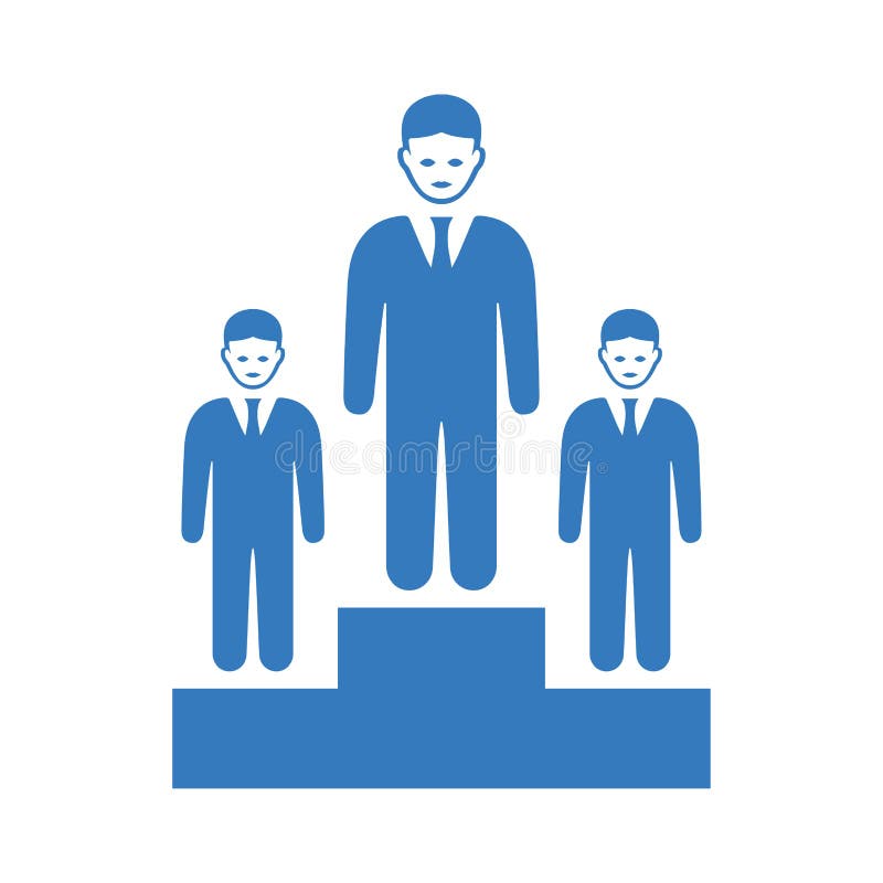 Businessman, Leadership Icon. Simple Vector on Isolated White ...