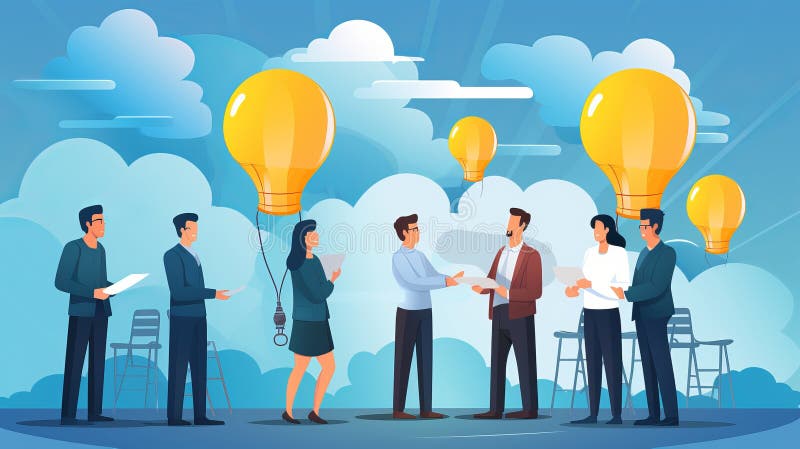 Businessman Leading Collaborative Team Meeting for Planning and ...