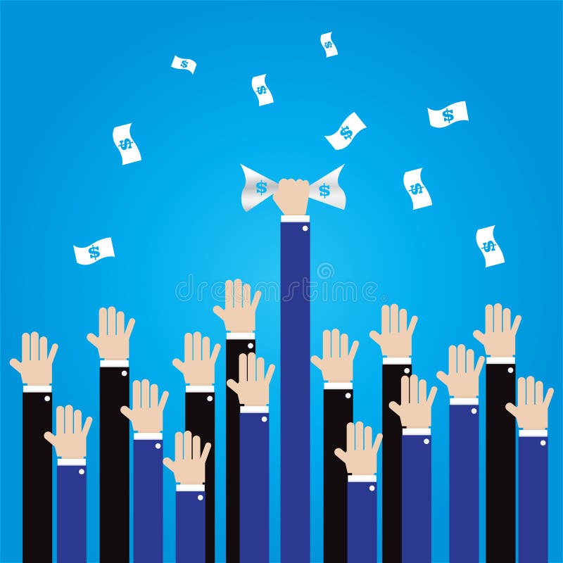 Businessman Long Hand Grab Money Air Stock Illustrations – 2 ...