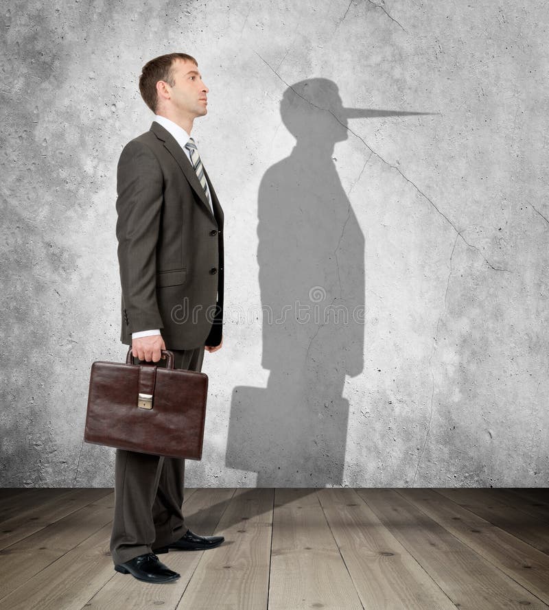 Businessman with long nose stock image. Image of long - 71579691